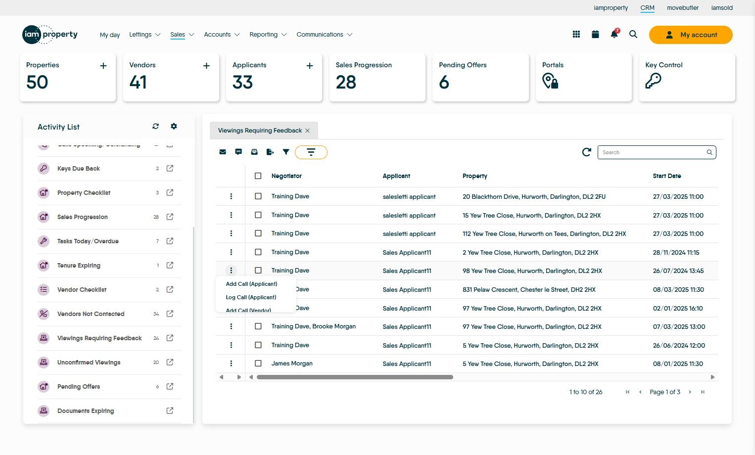Leaving Viewing Feedback in CRM – iamproperty