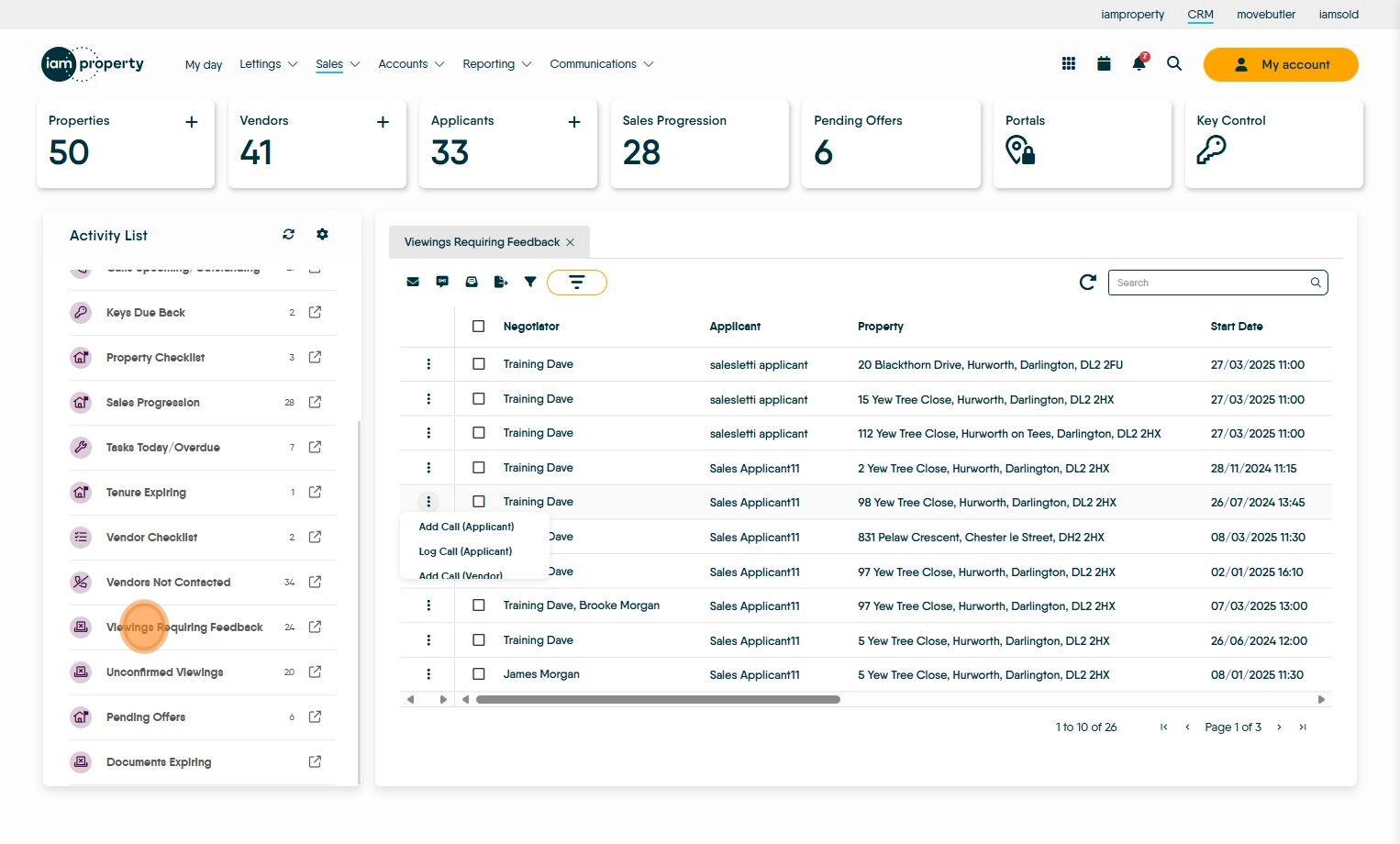Leaving Viewing Feedback in CRM – iamproperty