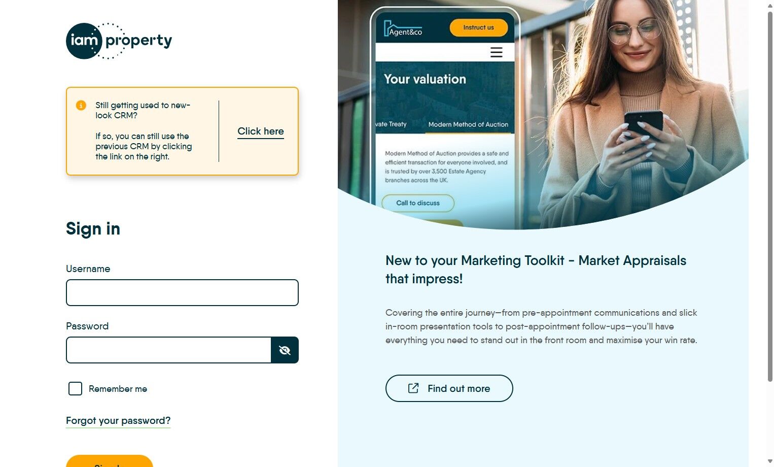 Logging Into iamproperty CRM System – iamproperty