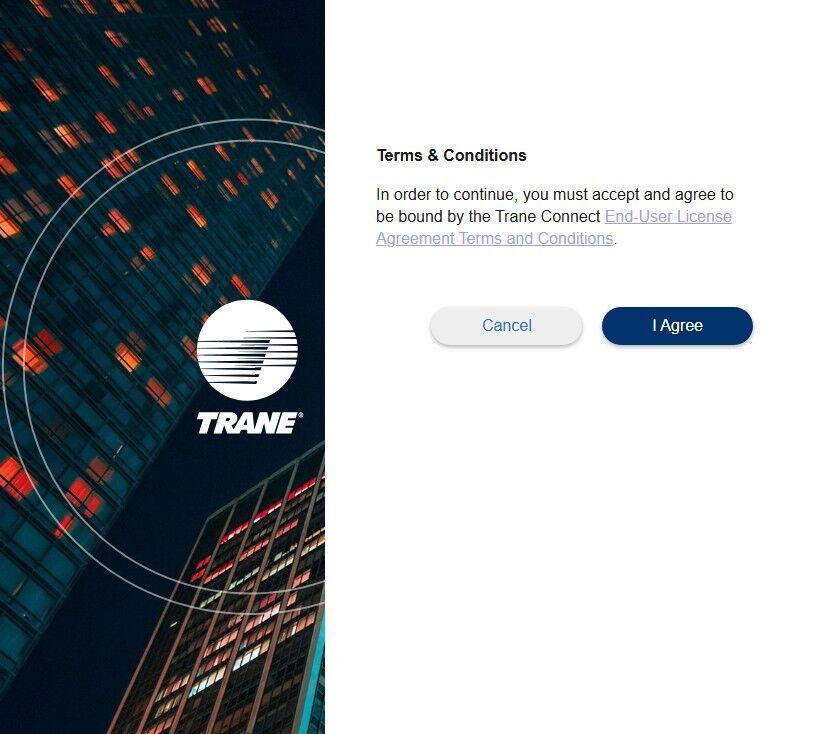 How to log into your new Trane Connect account – Trane Digital Support