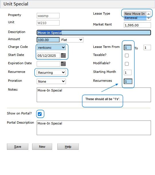 Adding a Unit Special in Yardi and Syncing to Other Systems – Thrive ...