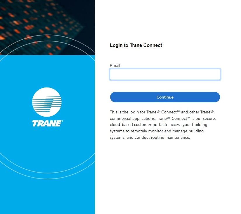 How to log into your new TraneConnect account – Trane Digital Support