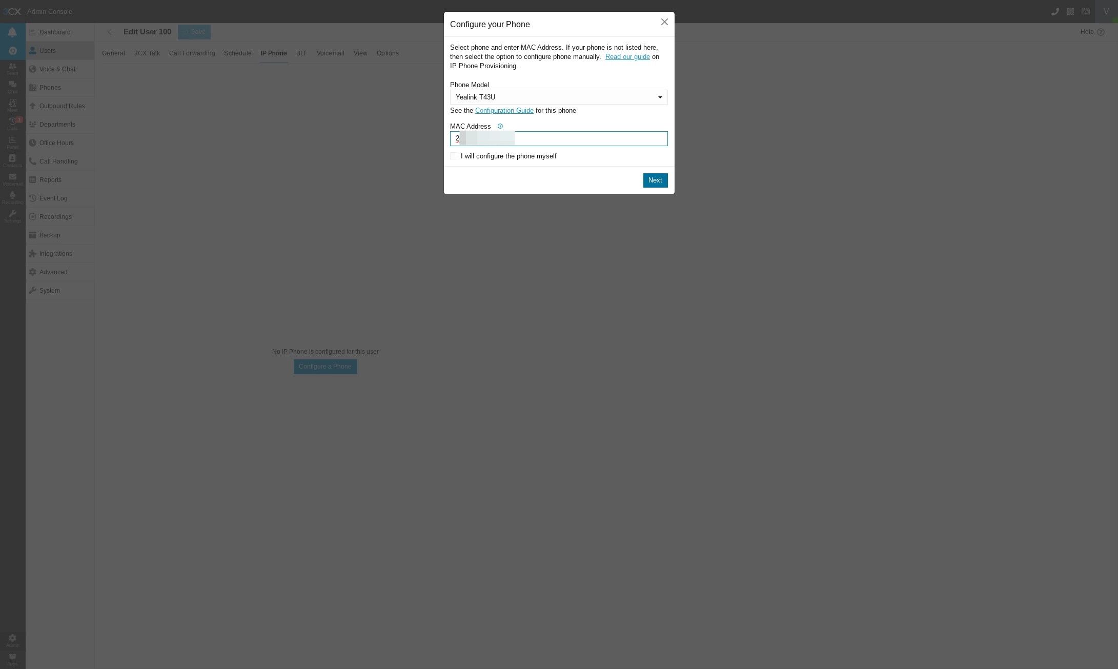 Configuring a Router Phone in a Hosted 3CX System | Voxtelesys