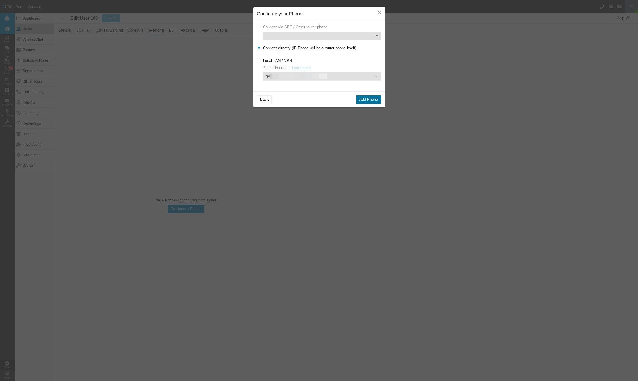 Configuring a Router Phone in a Hosted 3CX System | Voxtelesys