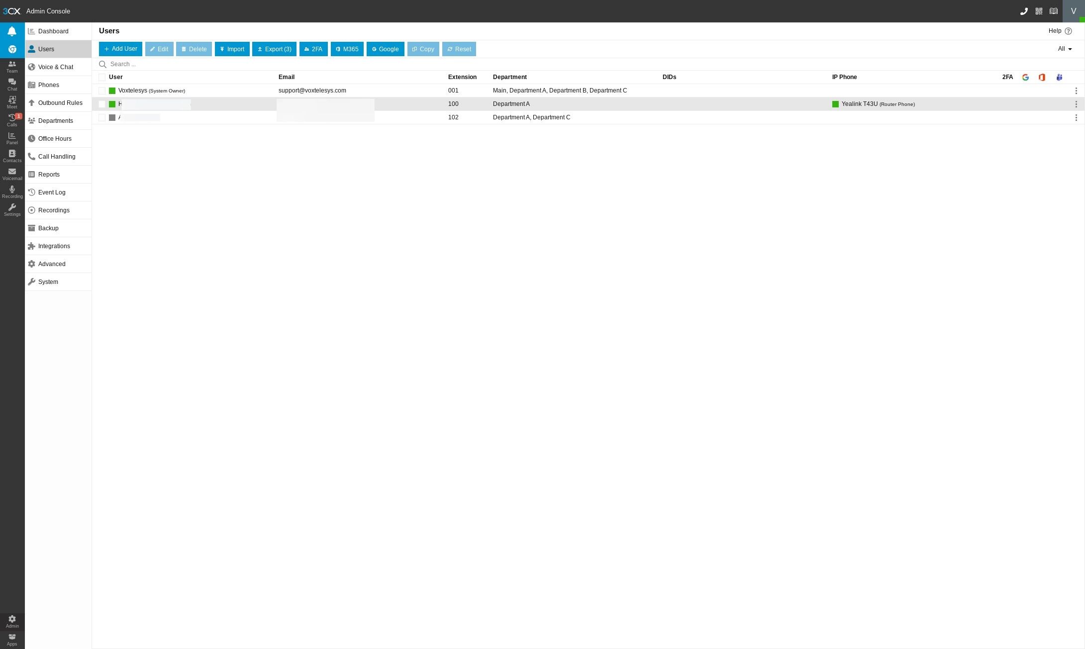 Configuring a Router Phone in a Hosted 3CX System | Voxtelesys