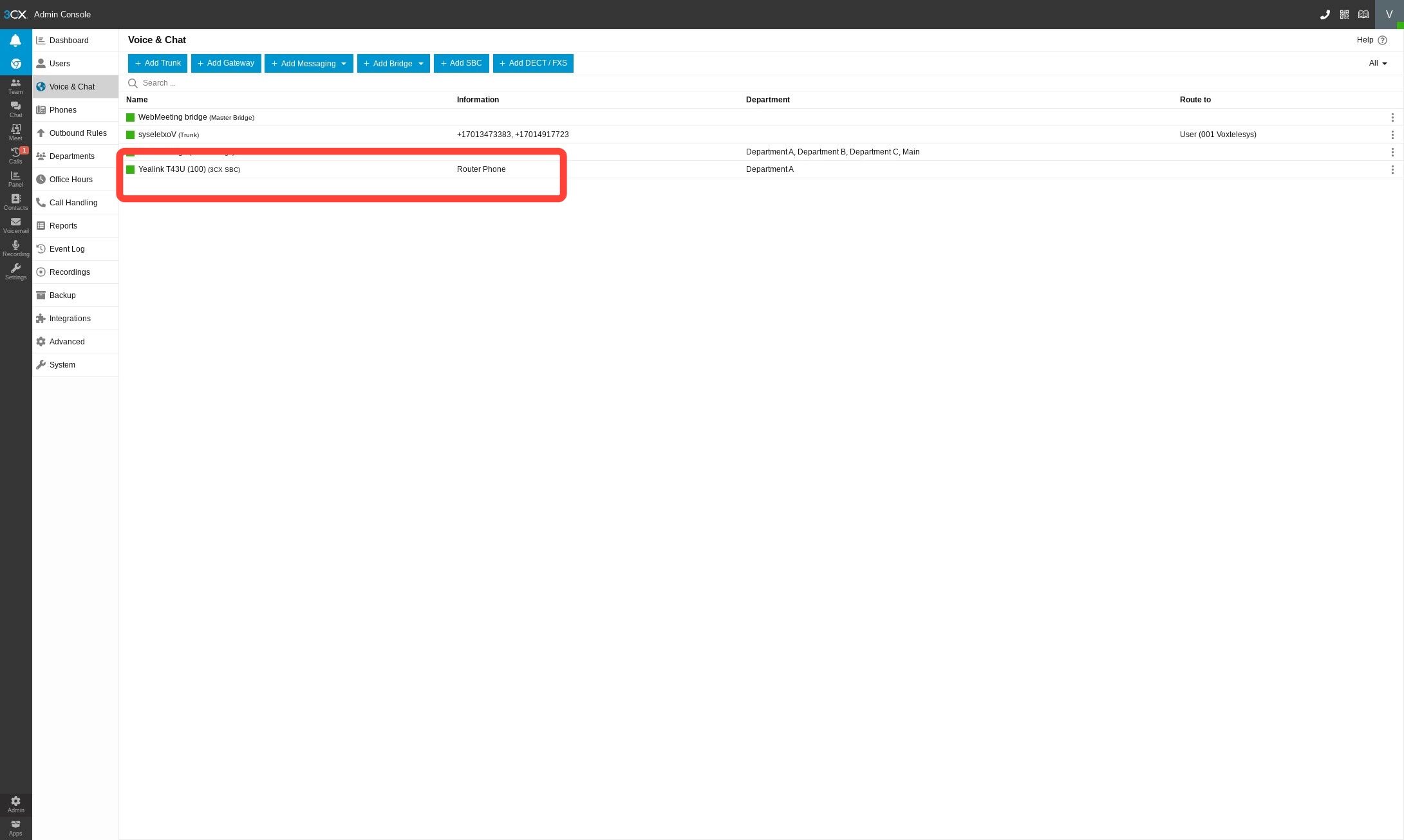 Configuring a Router Phone in a Hosted 3CX System | Voxtelesys