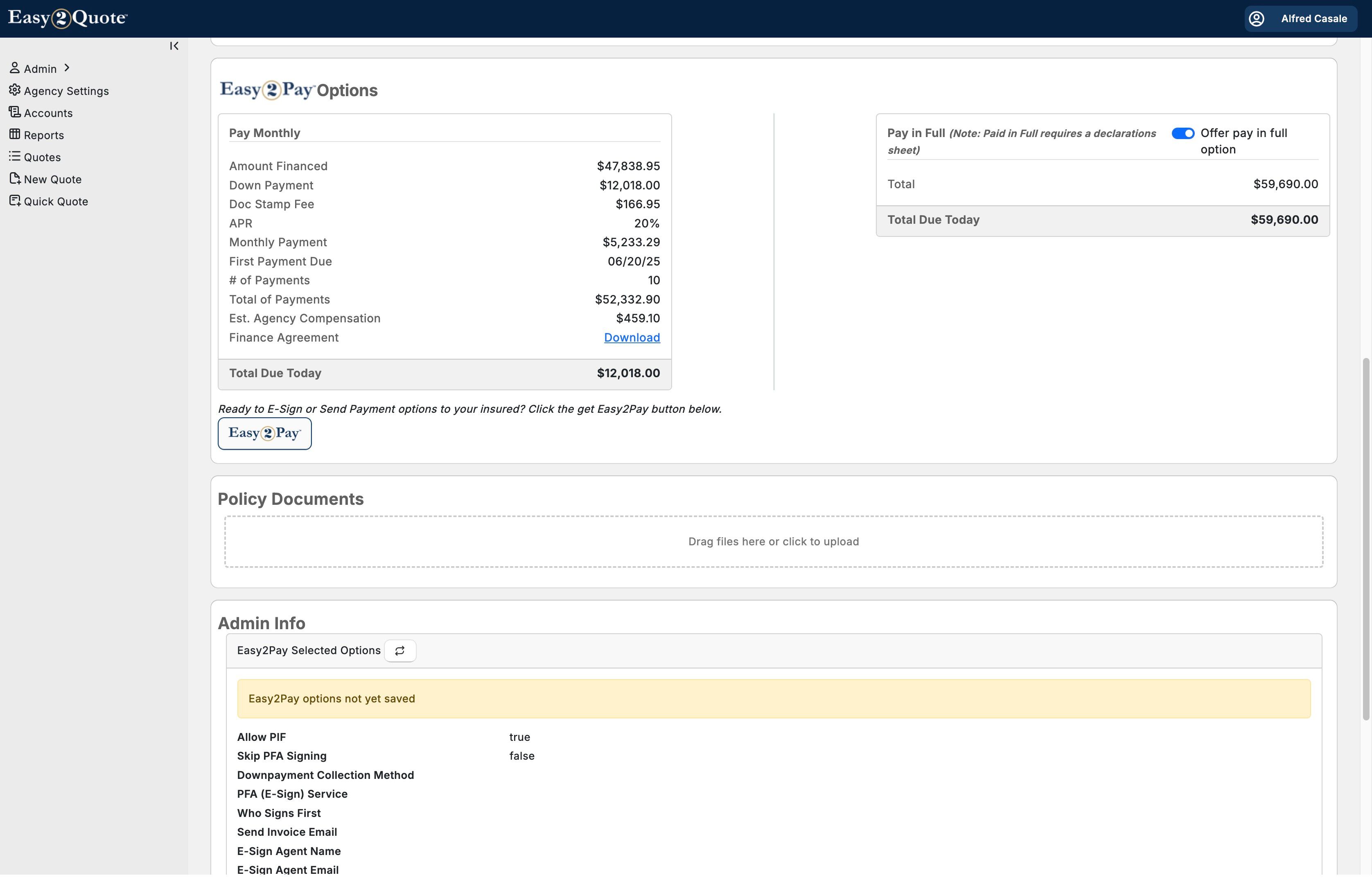 Collecting Payment & Signatures using Easy2Quote – Capital Premium ...