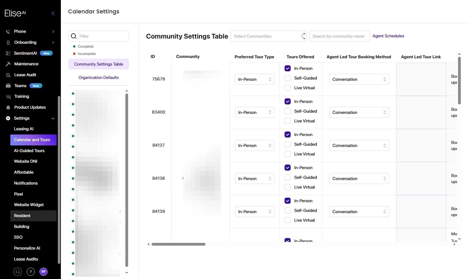 EliseAI Intro Navigation – Thrive Communities