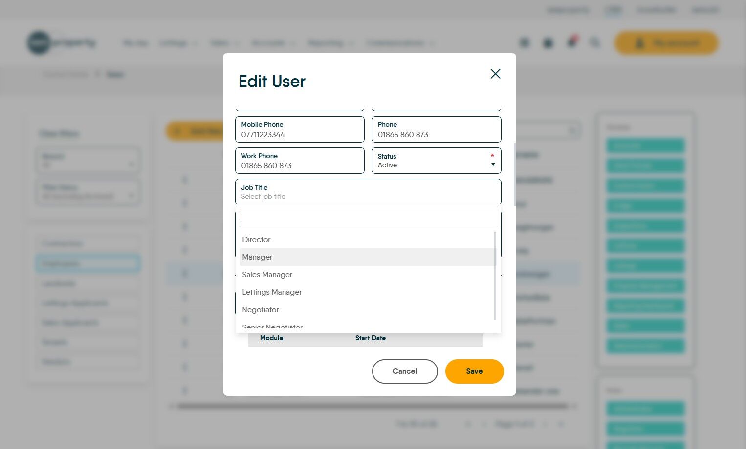 Updating Personal Details in iamproperty CRM – iamproperty