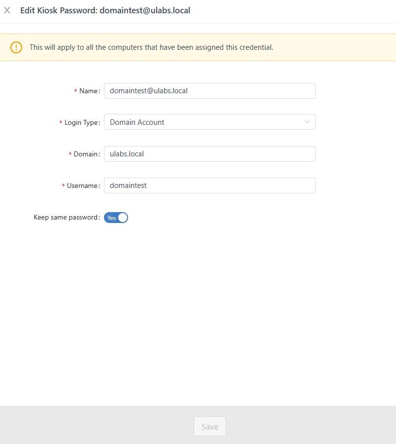 How to update the Kiosk Password from the GateKeeper Hub. – GateKeeper