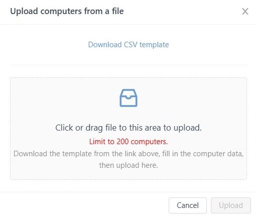 How to add computers with CSV upload. – GateKeeper