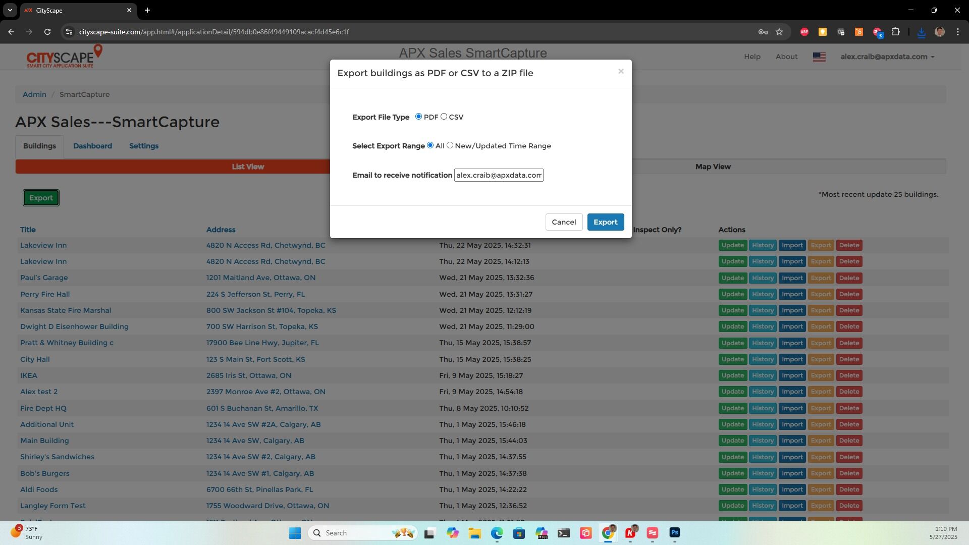 Admin - Exporting Occupancy Information – APX Building and Onsite Data ...