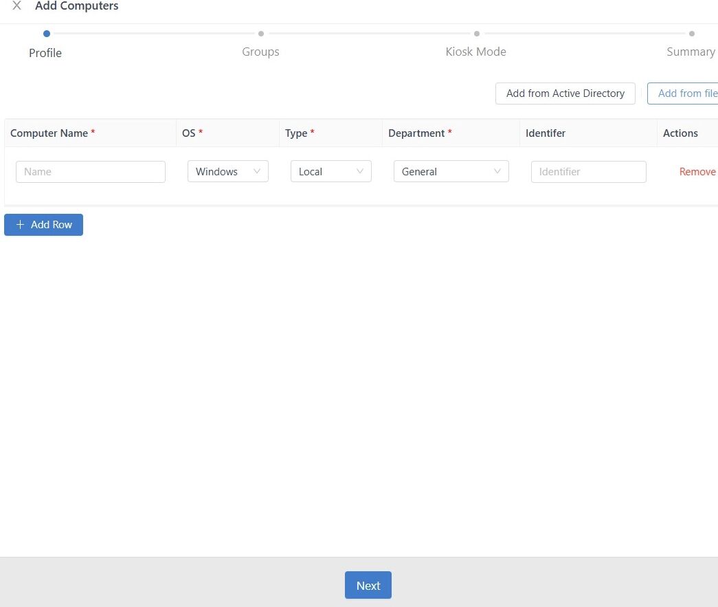 How to add computers with CSV upload. – GateKeeper