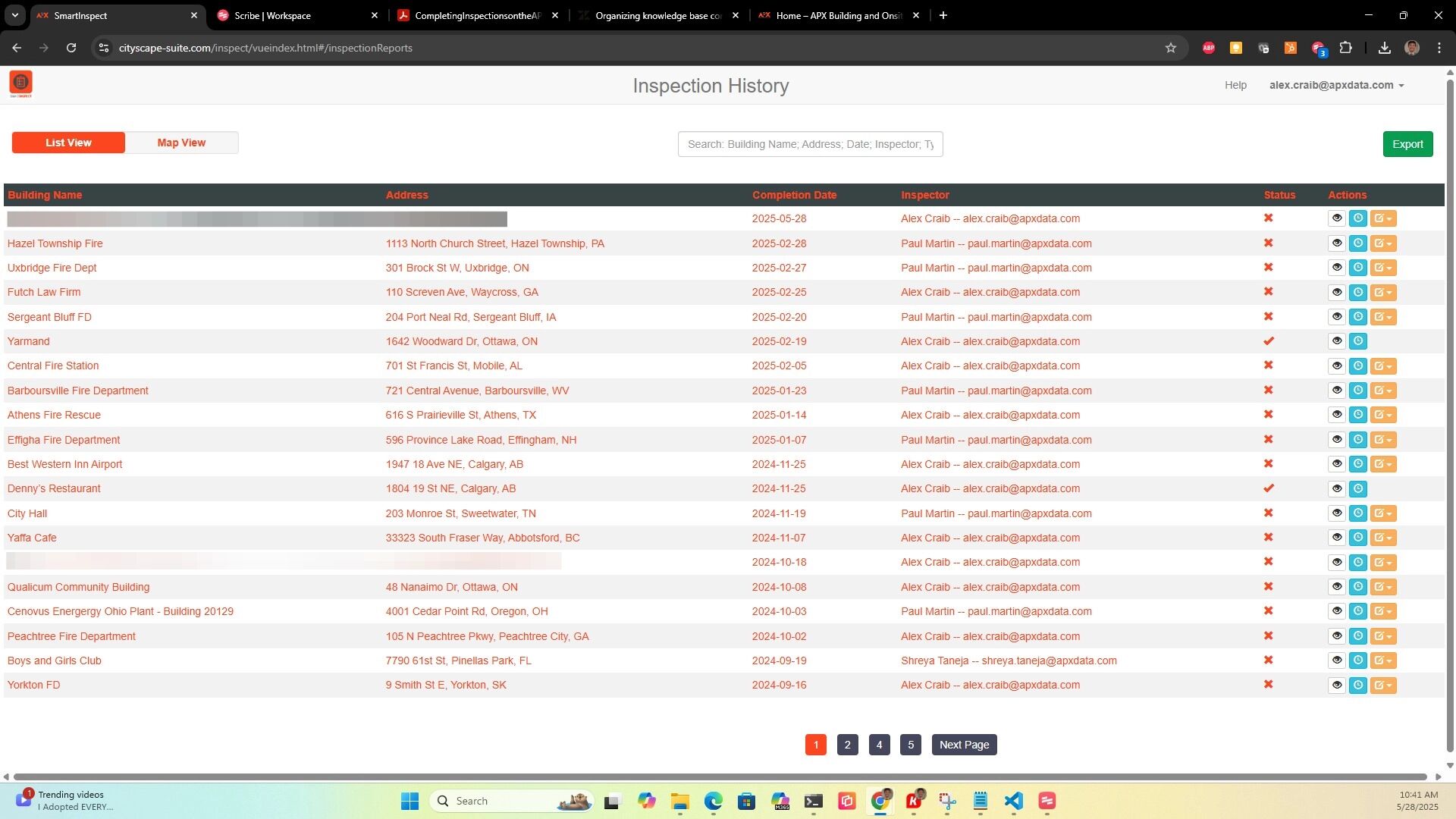 Admin - Accessing Completed Inspection Reports – APX Building and ...