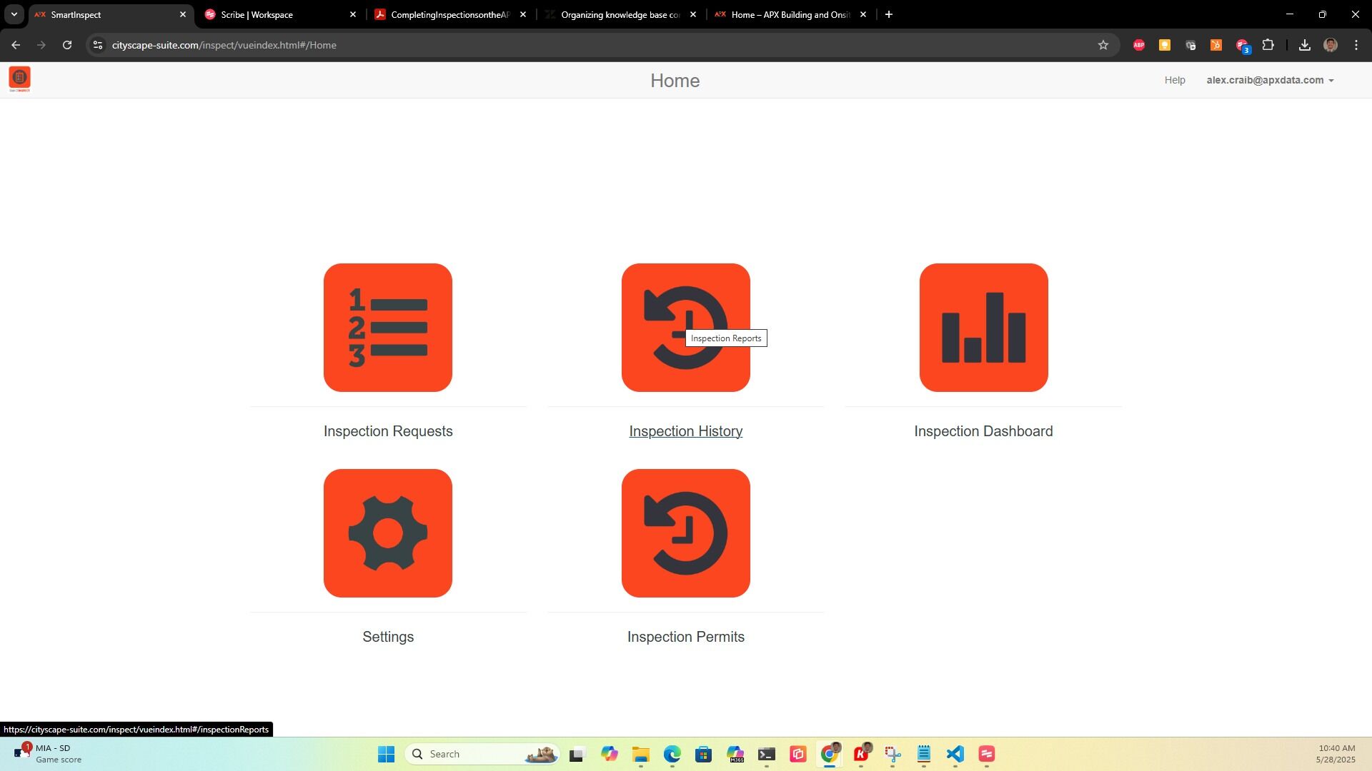 Admin - Accessing Completed Inspection Reports – APX Building and ...