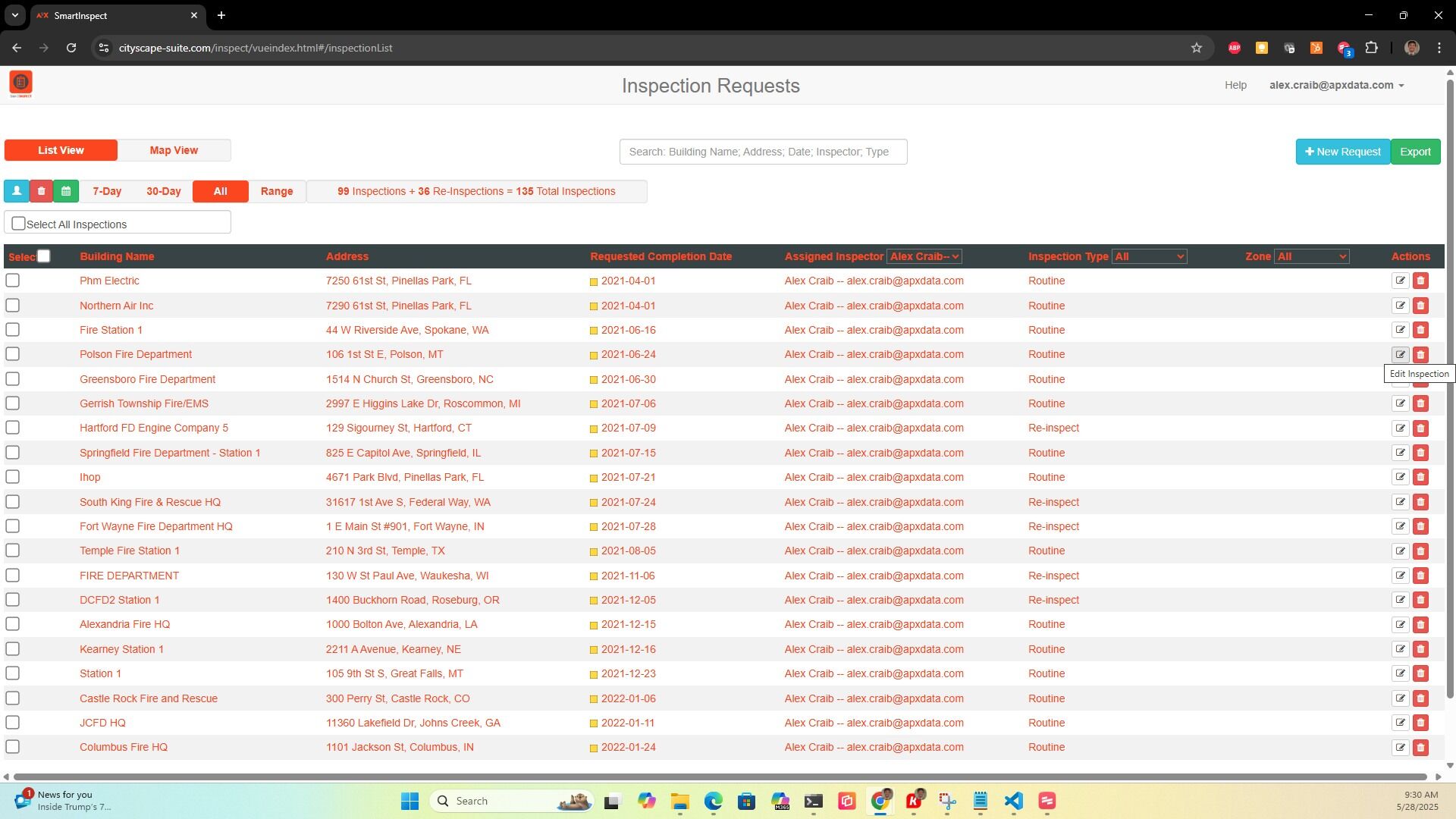 Completing Inspections on the APX Web App – APX Building and Onsite ...