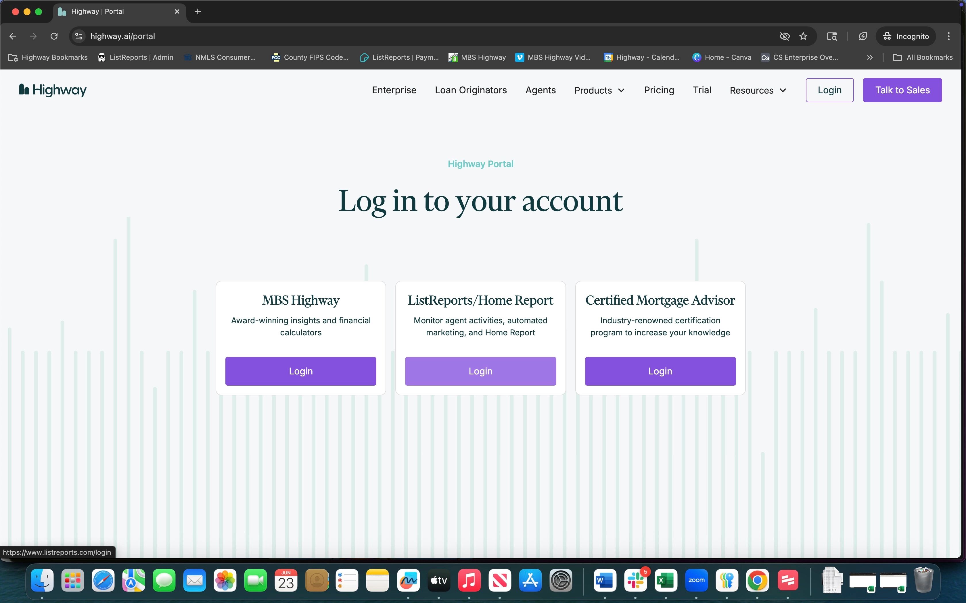 Getting Started with Highway – ListReports