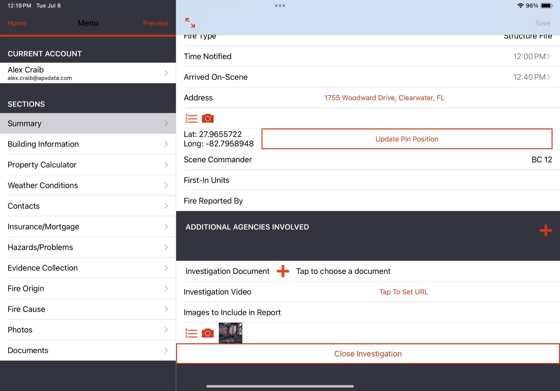 Completing an Investigation Report using the APX SmartCapture App – APX ...