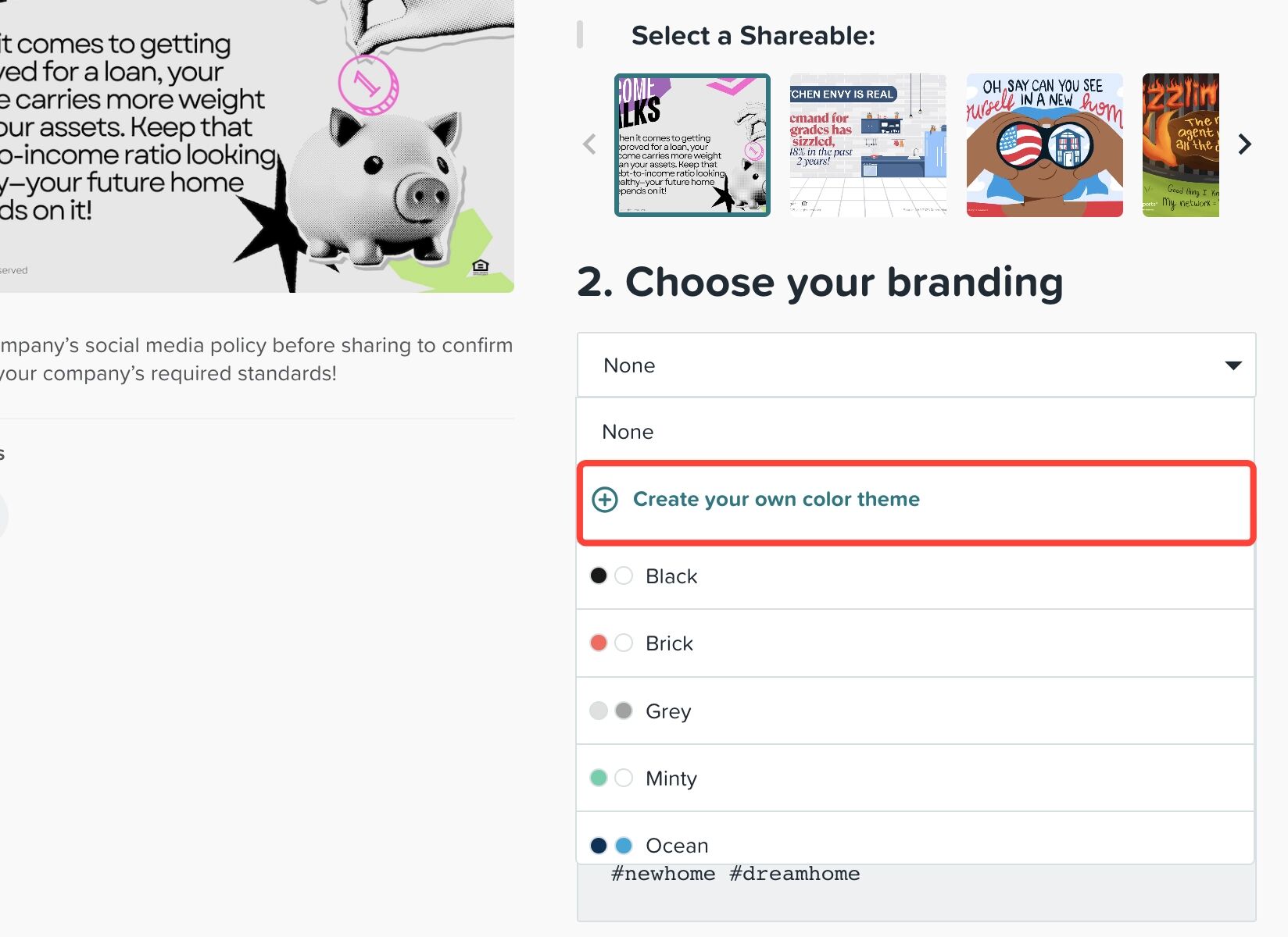 Create a Custom Color Theme for your Shareables – ListReports