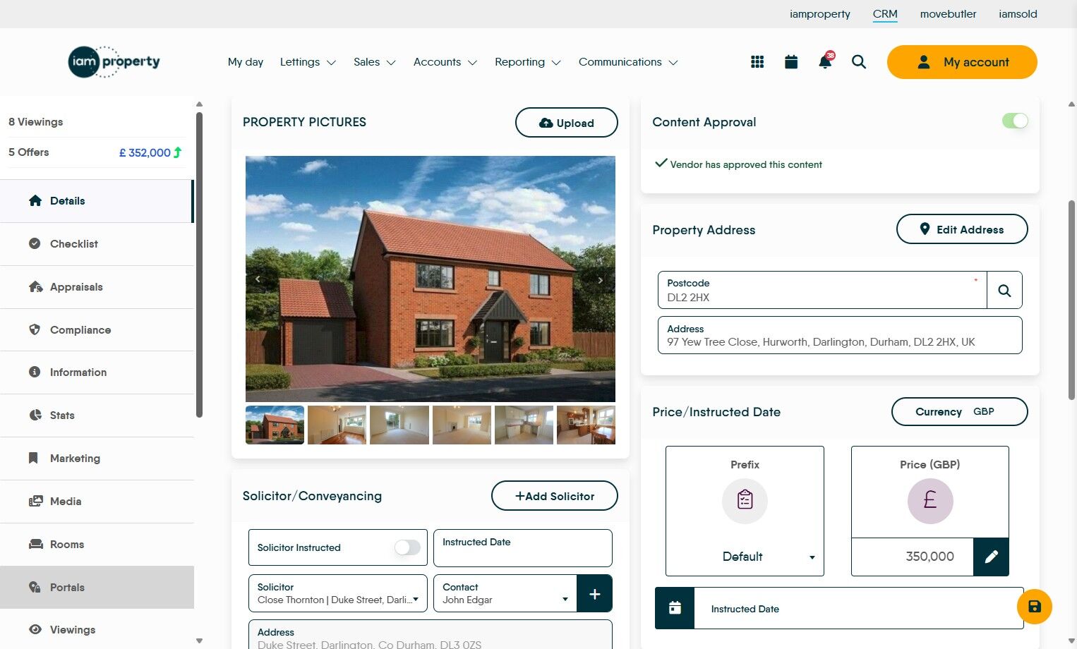 Adding Vendor and Purchaser Solicitors to Property Record – iamproperty