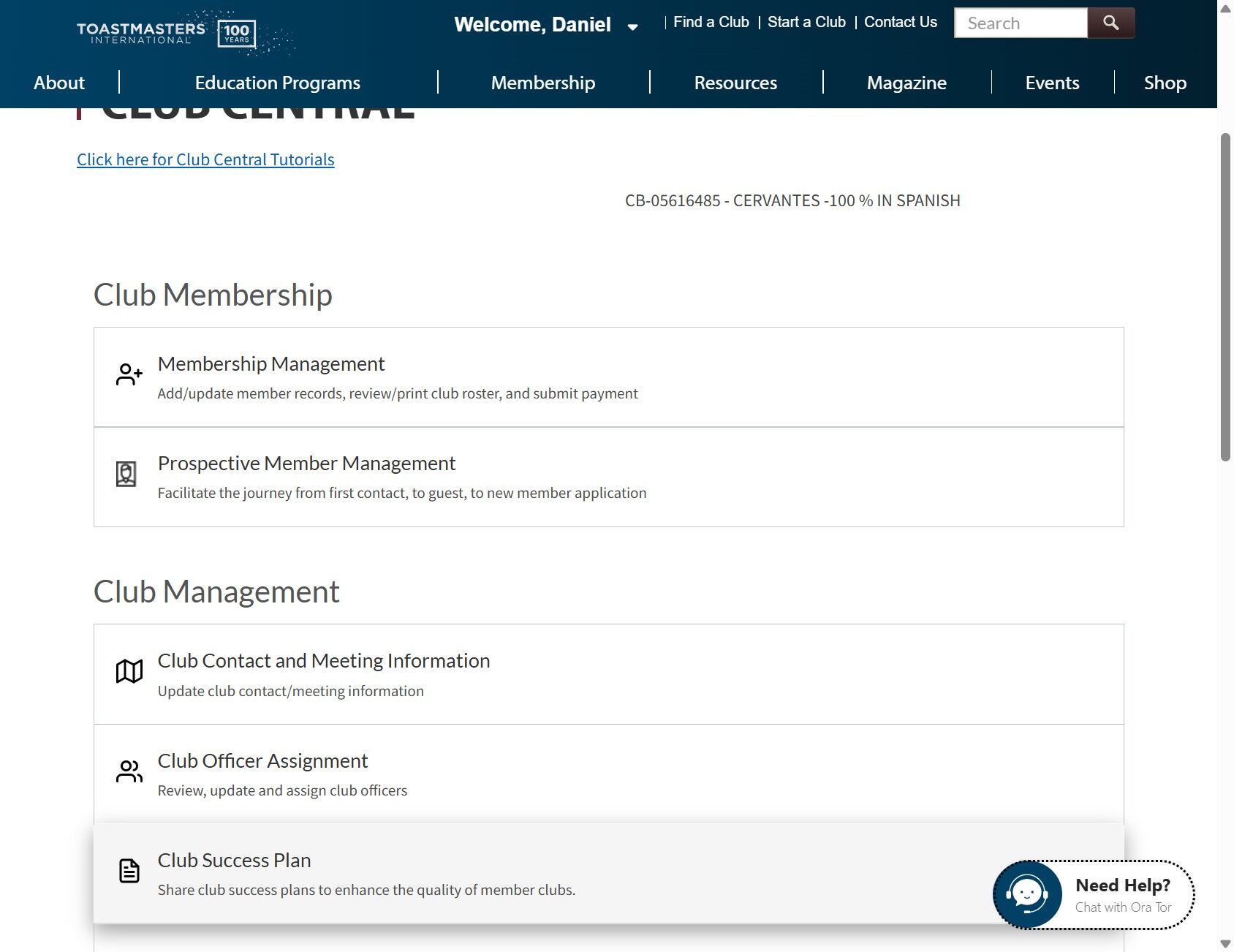 2025 Club Success Plan – Toastmasters District 119
