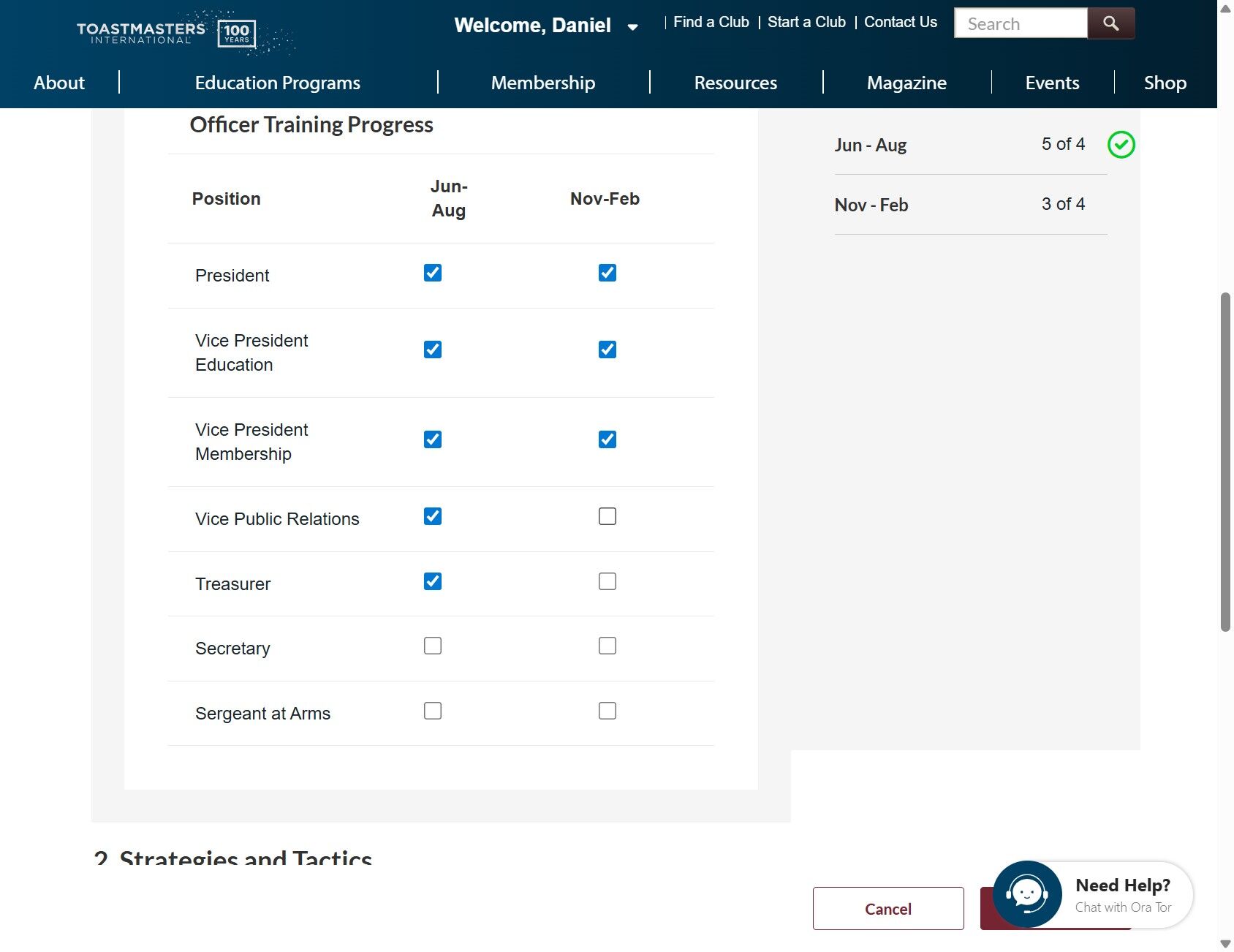 2025 Club Success Plan – Toastmasters District 119