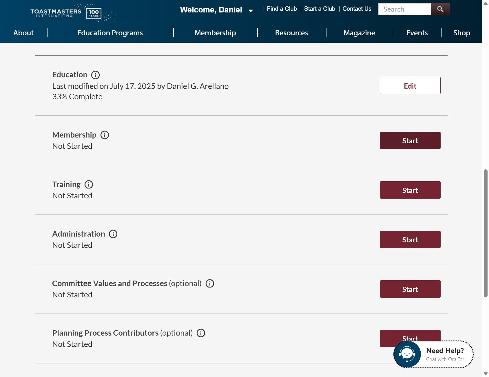2025 Club Success Plan – Toastmasters District 119