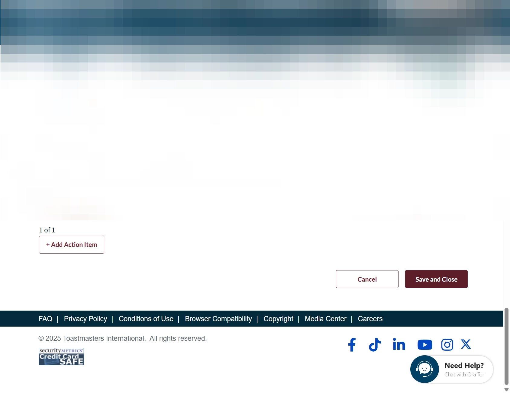 2025 Club Success Plan – Toastmasters District 119