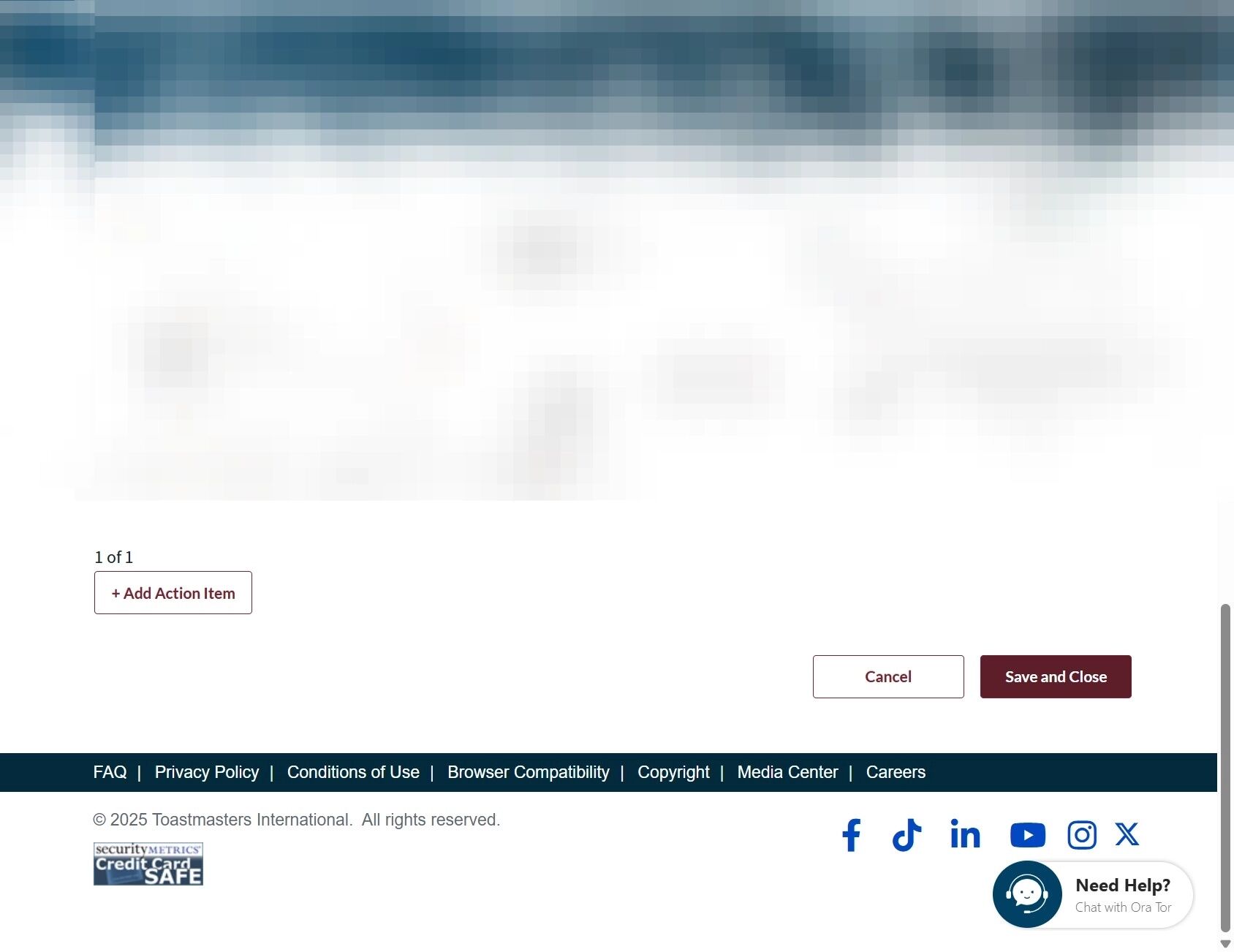 2025 Club Success Plan – Toastmasters District 119