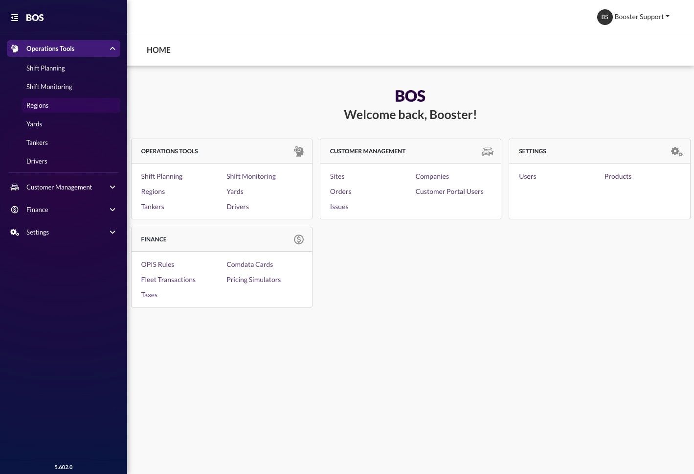 Create a New Region in BOS Platform – Booster Fuels