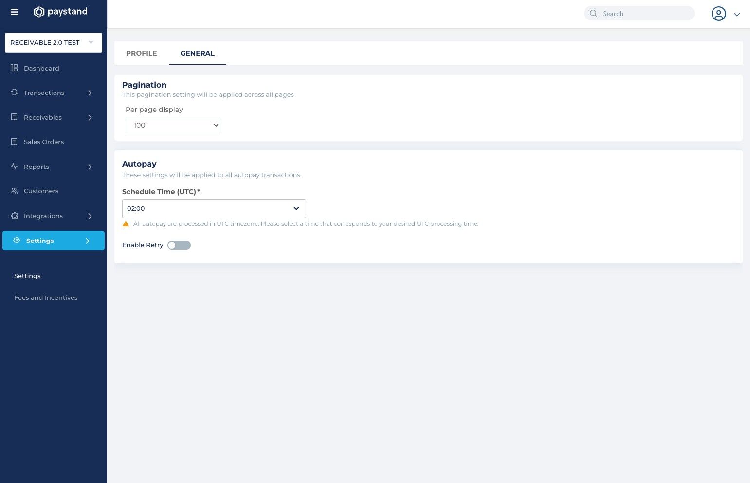 Set the Autopay Schedule and Retries – Paystand Help Center