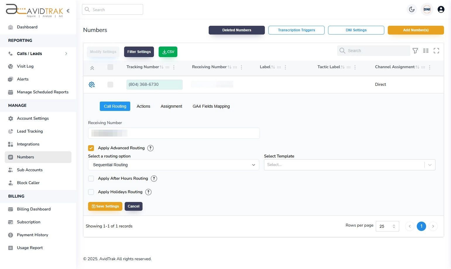 Sequential Dialer - AvidTrak