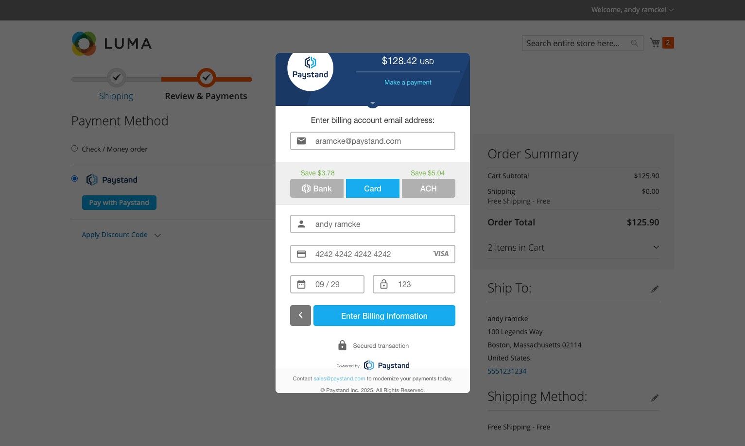 Payment Tokenization – Paystand Help Center