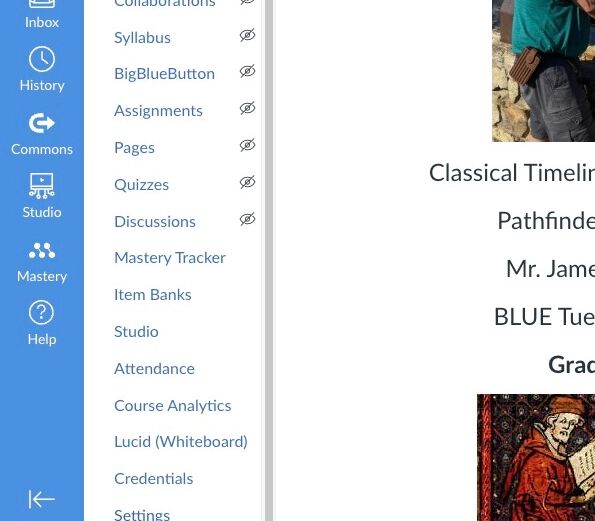 Canvas: Update Navigation Link Visibility (Grades, Modules, etc ...