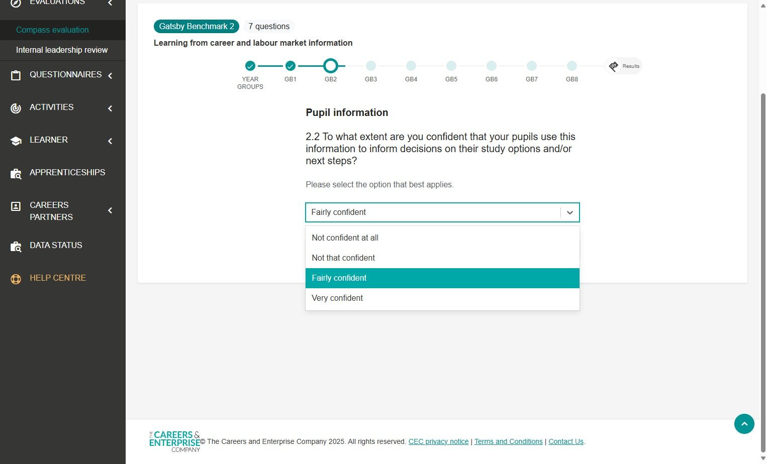 How to complete a Compass evaluation – The Careers & Enterprise Company