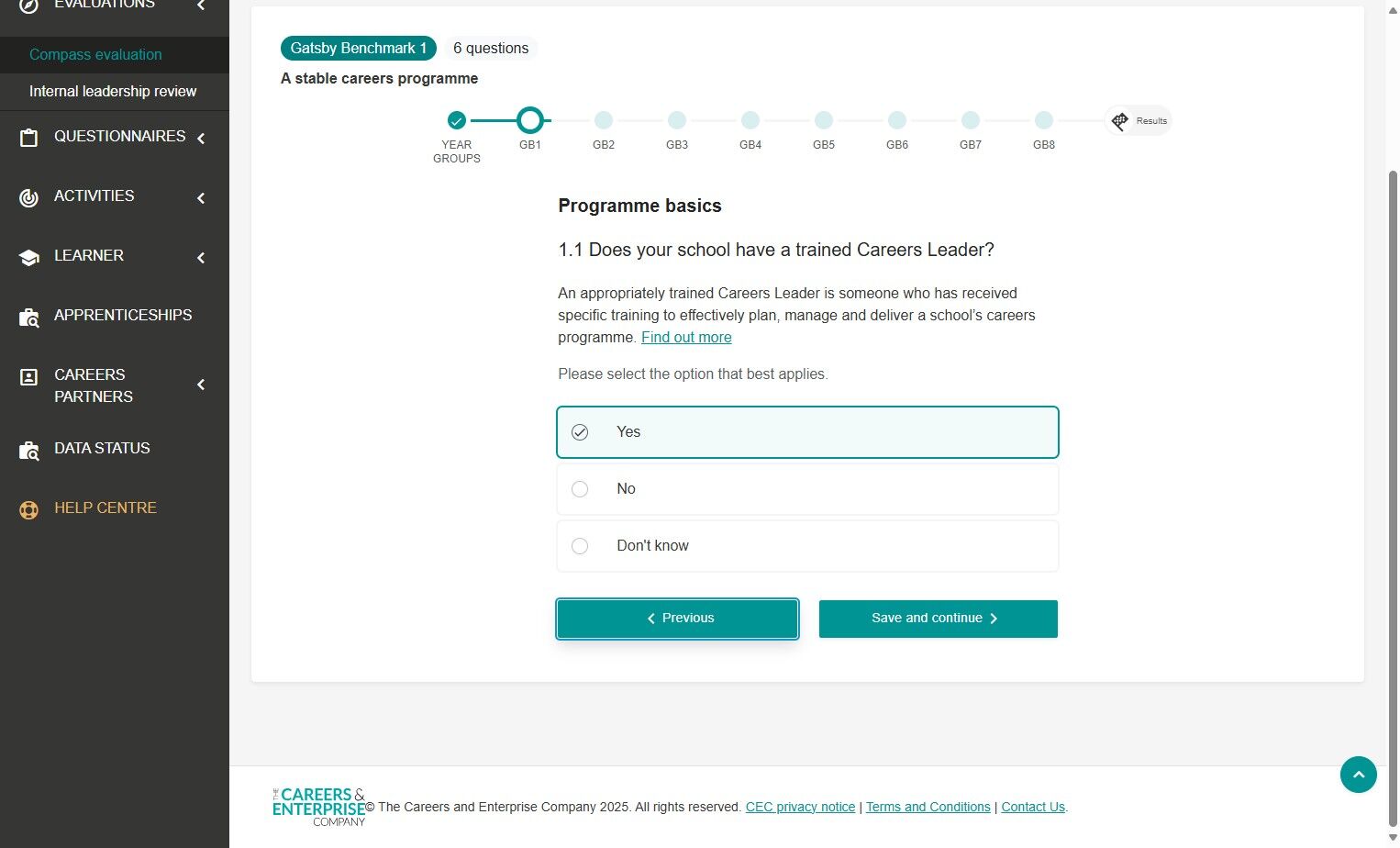 How to complete a Compass evaluation – The Careers & Enterprise Company