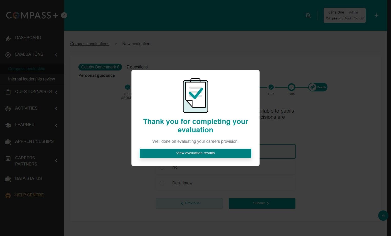 How to complete a Compass evaluation – The Careers & Enterprise Company