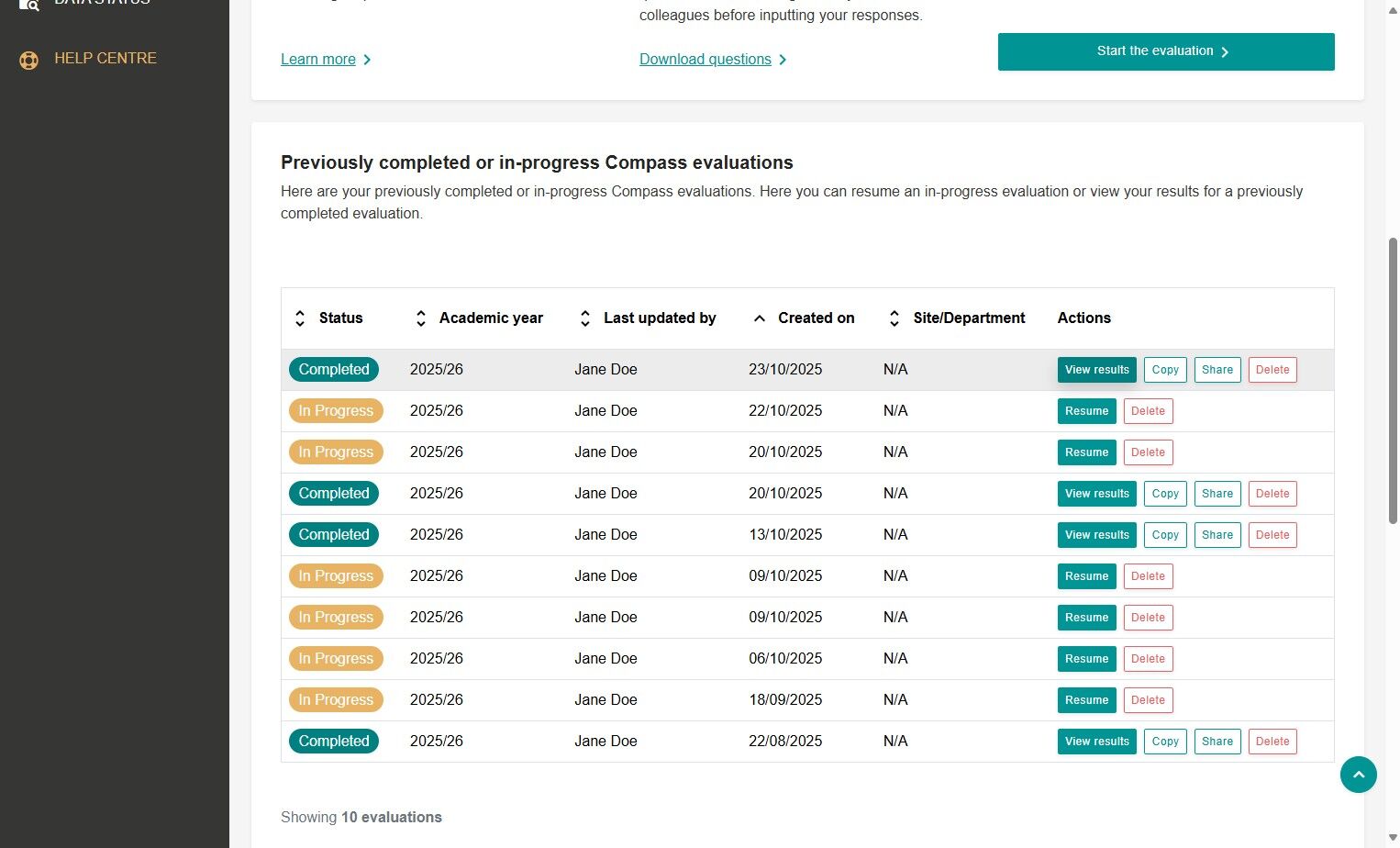 How to view, download and share Compass evaluation results – The ...