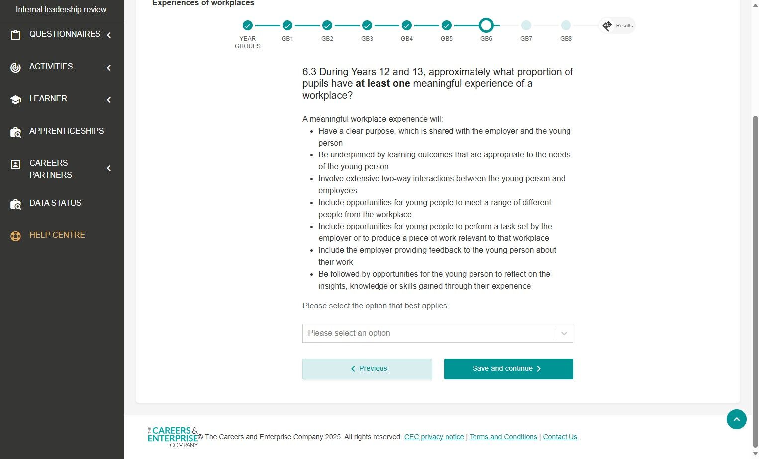 How to complete a Compass evaluation – The Careers & Enterprise Company