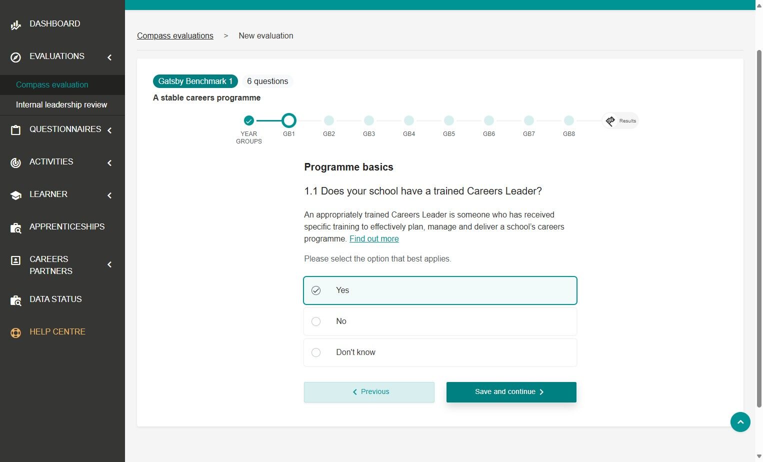 How to complete a Compass evaluation – The Careers & Enterprise Company