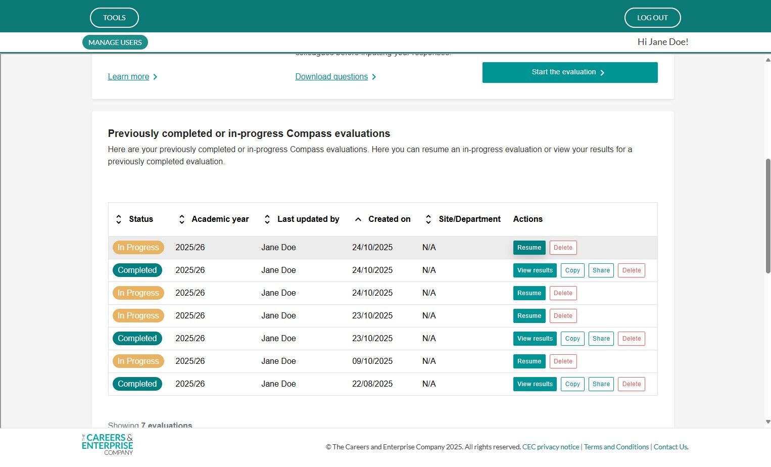 How to complete a Compass evaluation (Schools) – Compass Help Centre