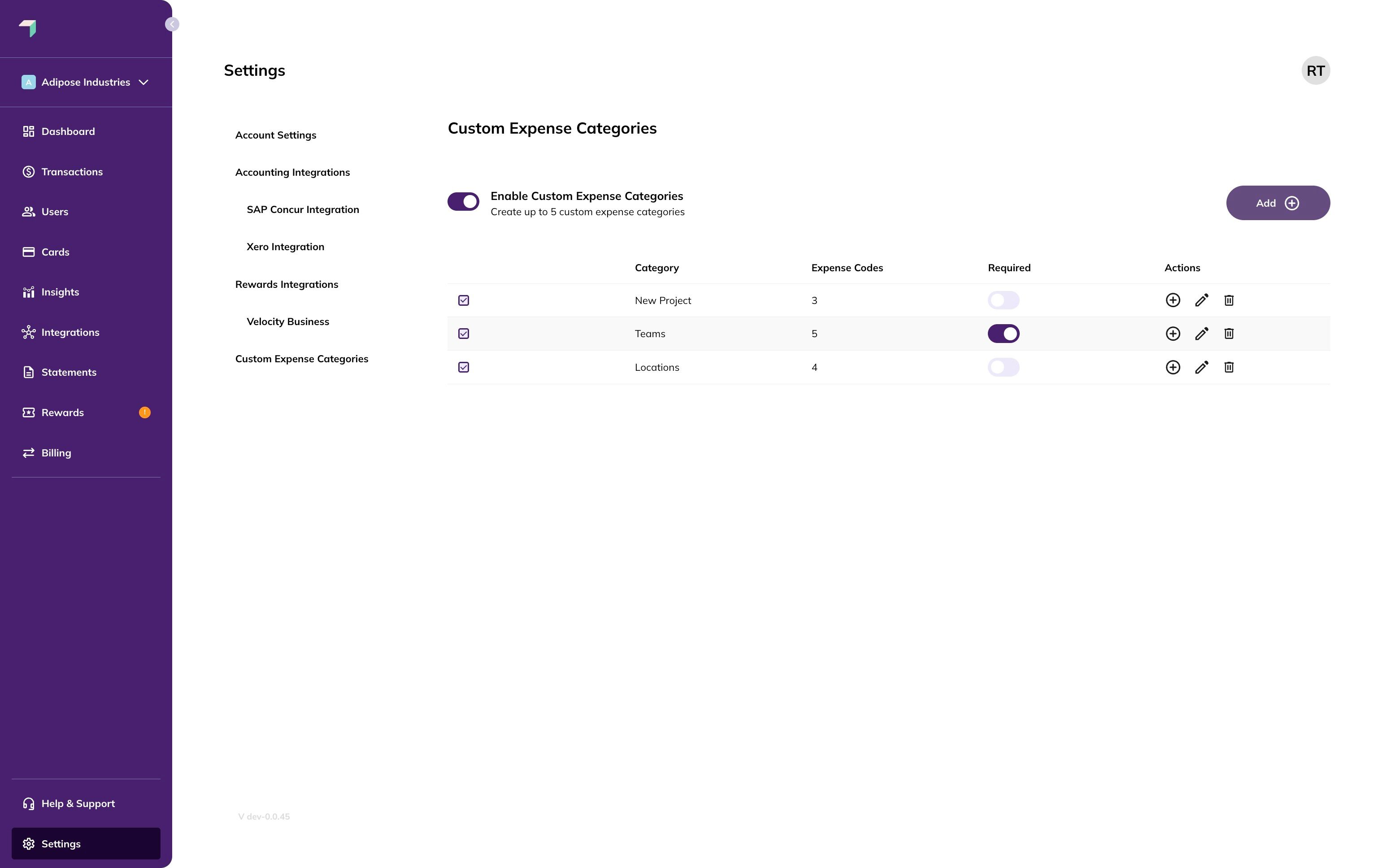 How to Bulk Upload Expense Codes for an Expense Category