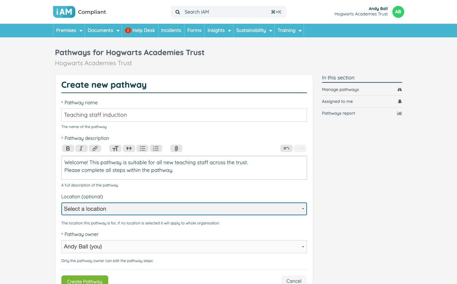 How can I create a pathway?